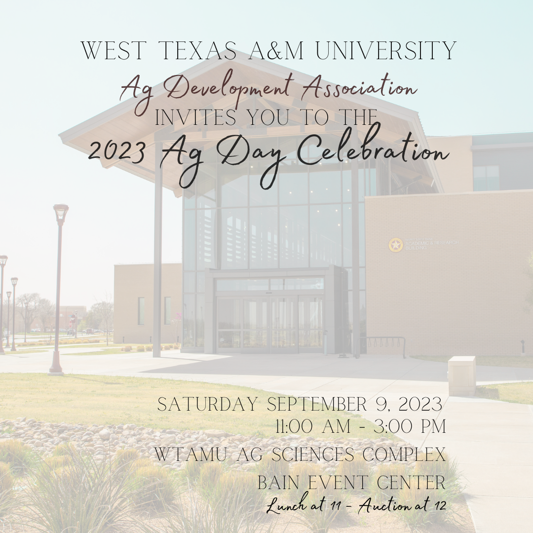 Agriculture Development Association | WTAMU