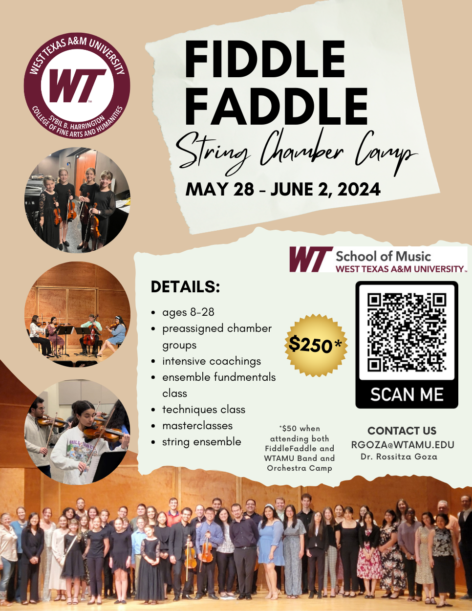 FiddleFaddle Camp Information | WTAMU
