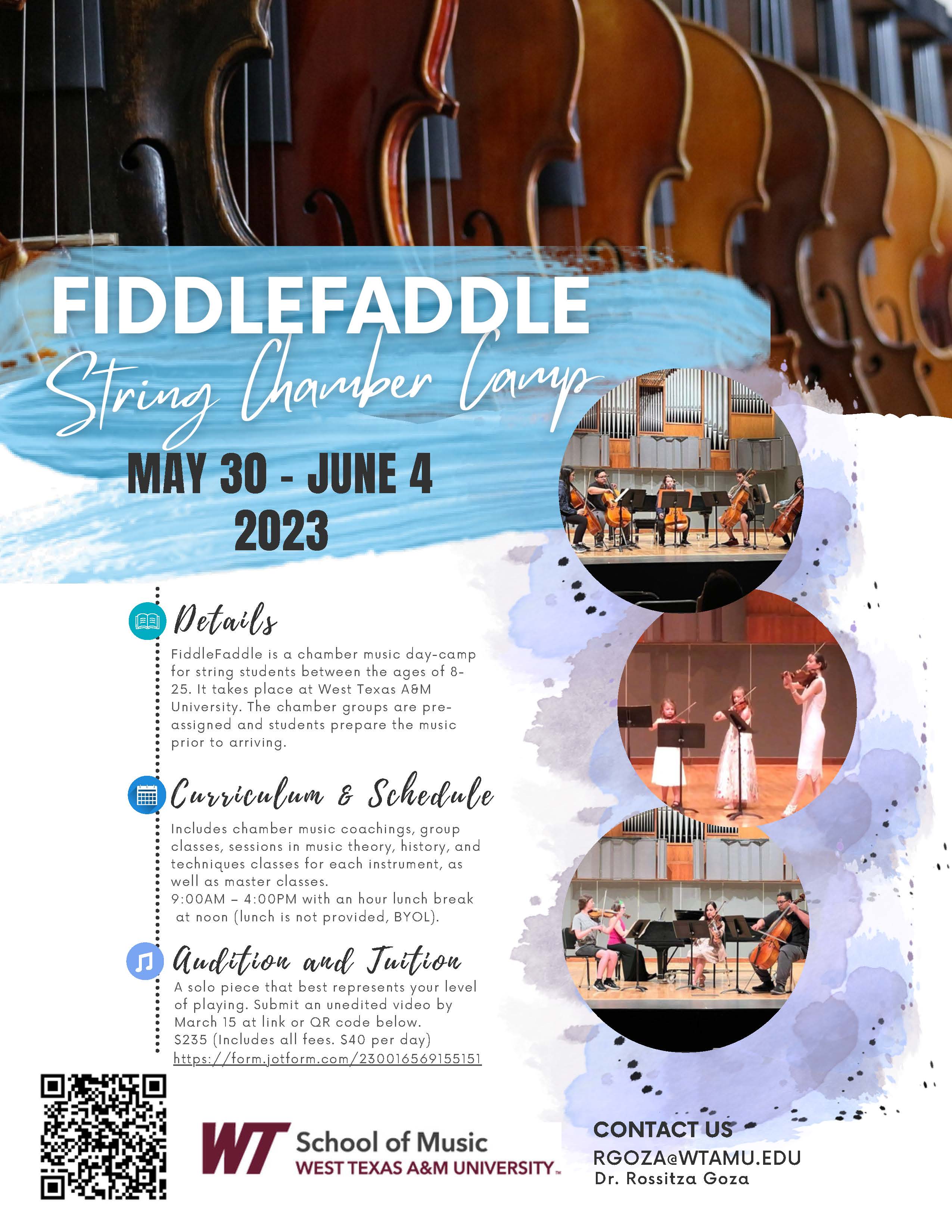 FiddleFaddle Camp Information | WTAMU