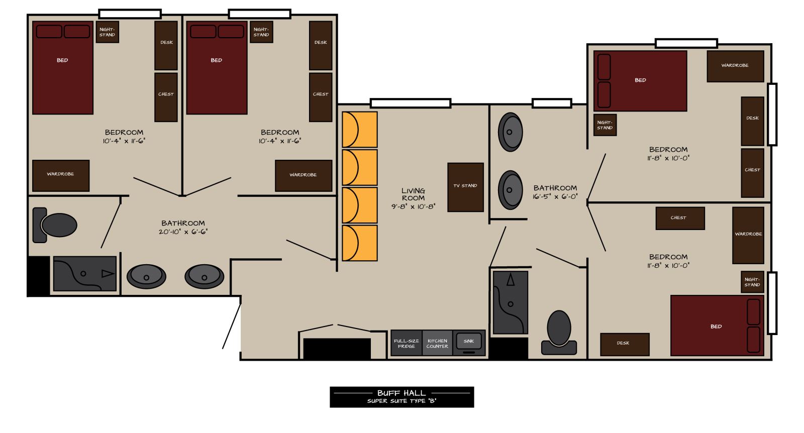 Residence Halls: Buff Hall | WTAMU